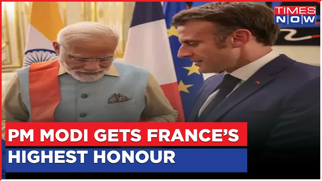 PM Modi Gets France's Highest Honour | Grand Cross Of The Legion Of ...