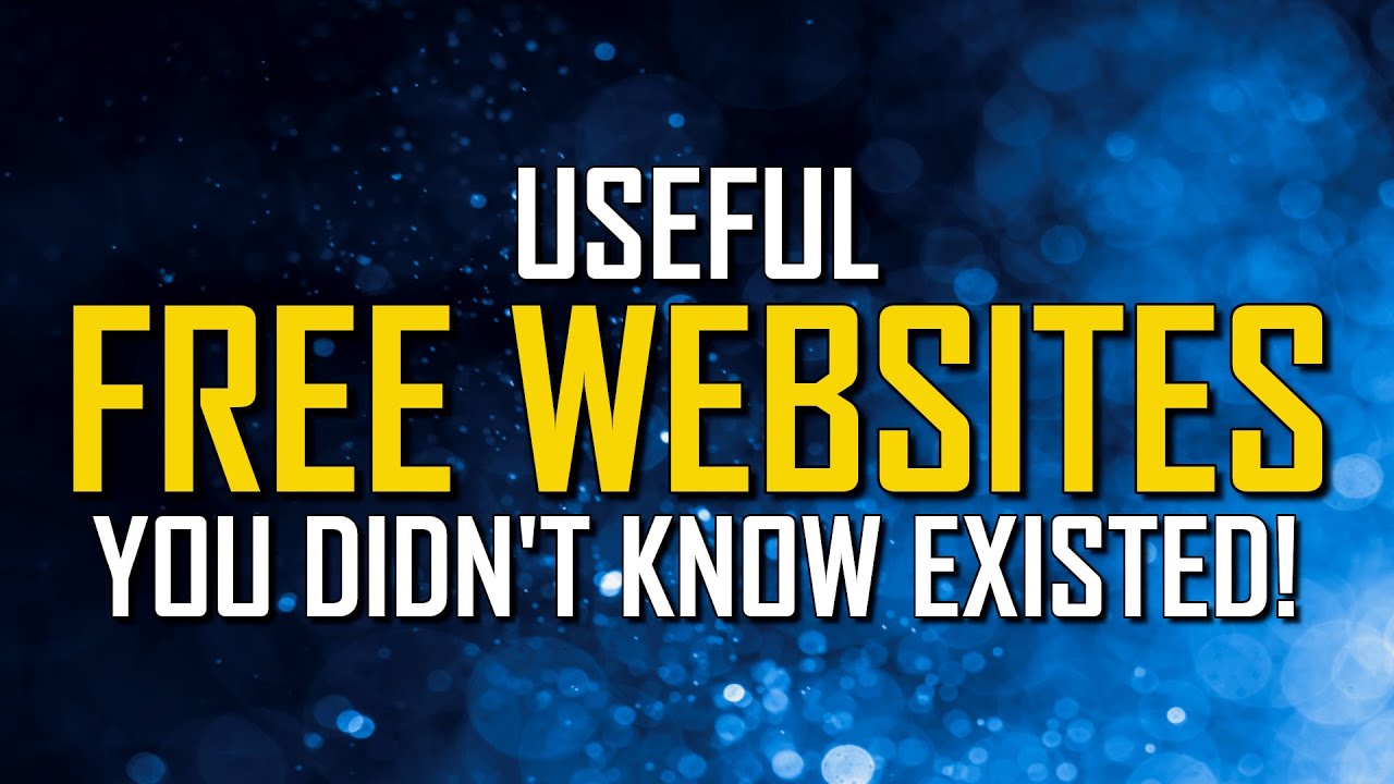 10 Useful FREE WEBSITES You Didn't Know Existed! - YouTube