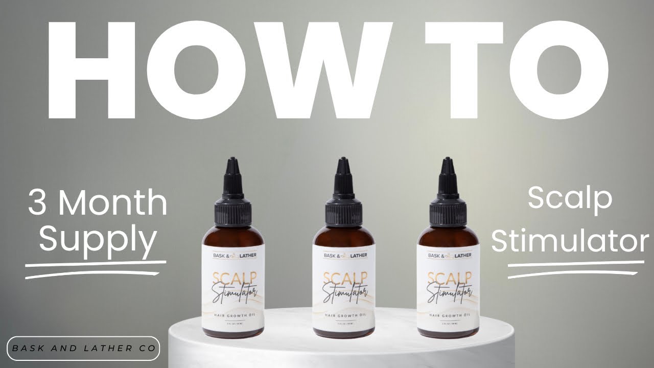 How To Use Scalp Stimulator 3 Month Supply For Healthy Hair Growth ...