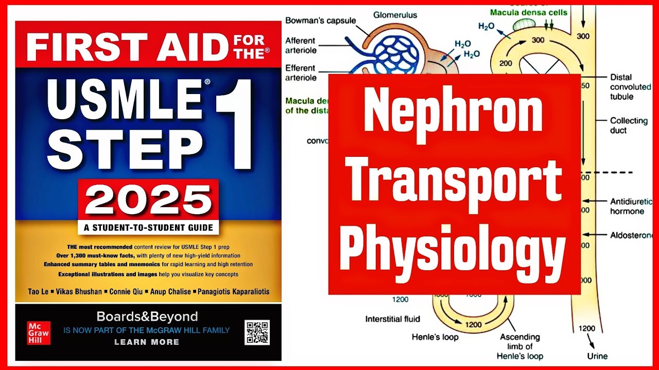 Nephron Transport Physiology| Renal System| First Aid USMLE Step 1 ...