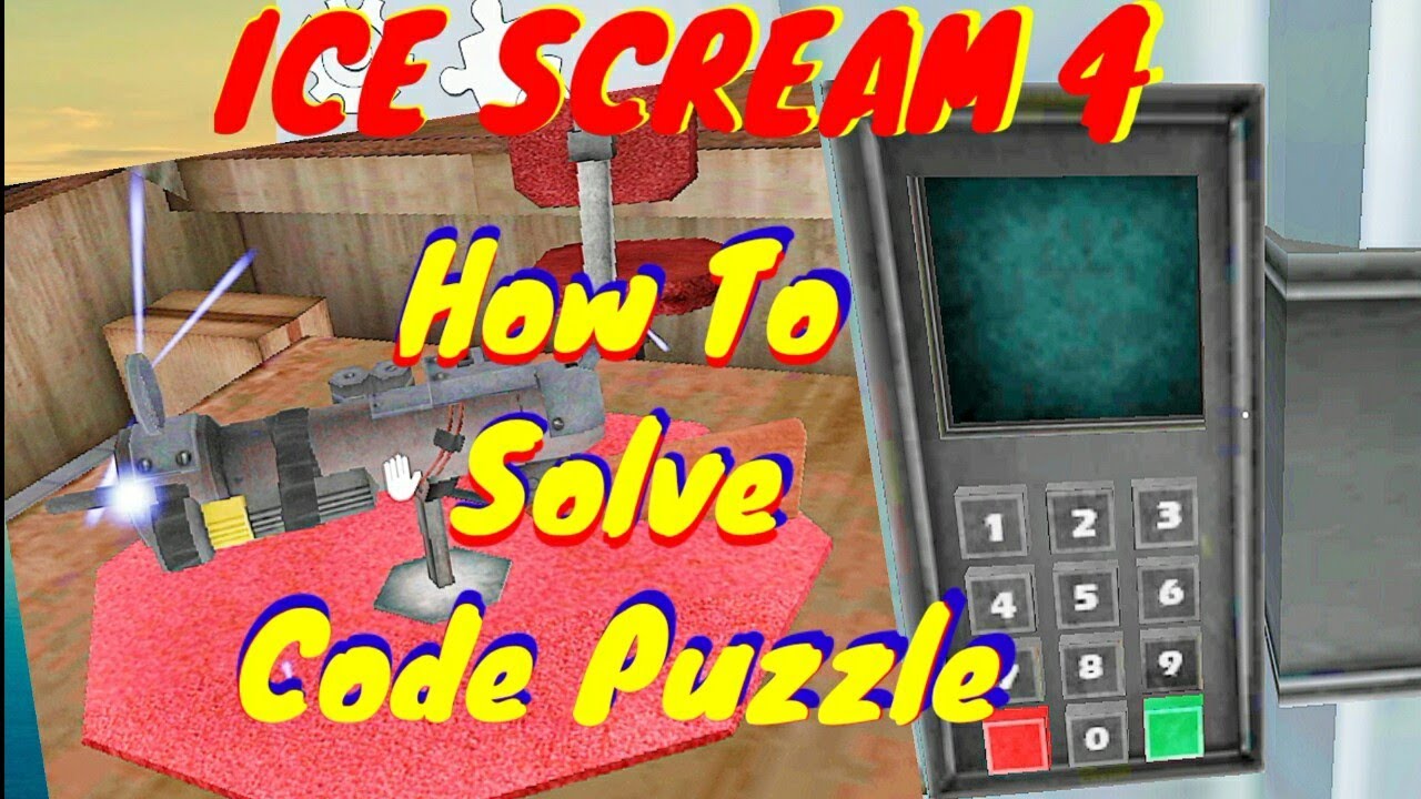 ICE SCREAM 4 Door Code Puzzle - YouTube