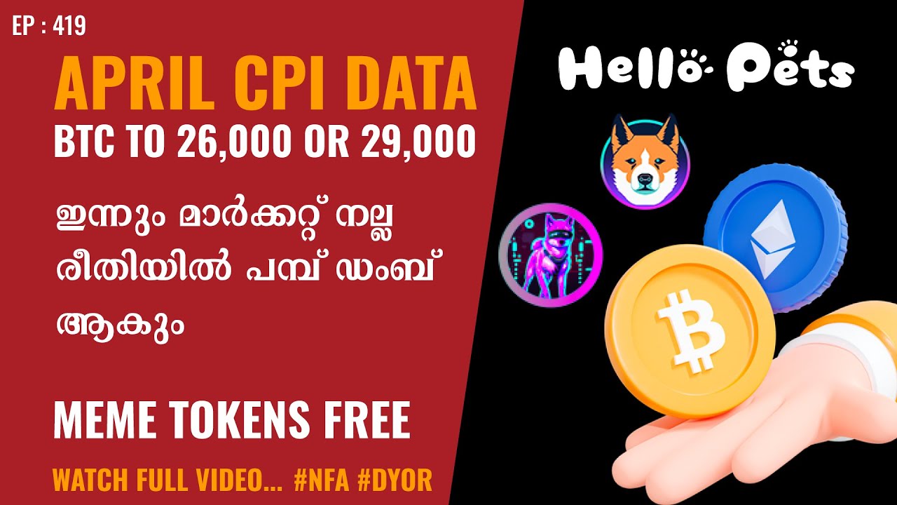 CPI Data Today | Meme Token Airdrops Malayalam | FREE Pet Token Airdrop ...