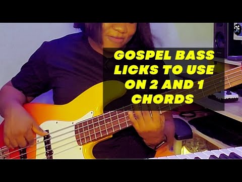 Gospel bass licks to use on 2 and 1 chords | Bass Tutorial Part 3 - YouTube
