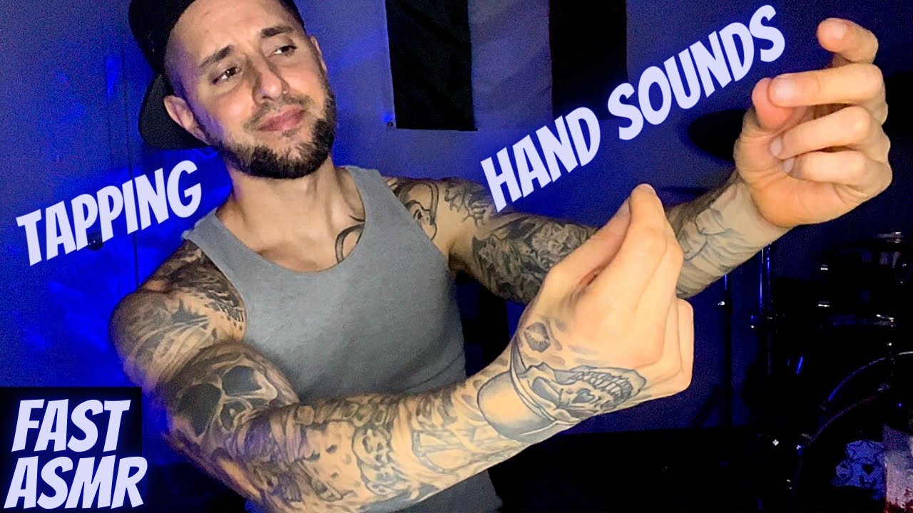 ASMR | Fast & Aggressive Hand Sounds + Tapping. (Whispers + Soft ...