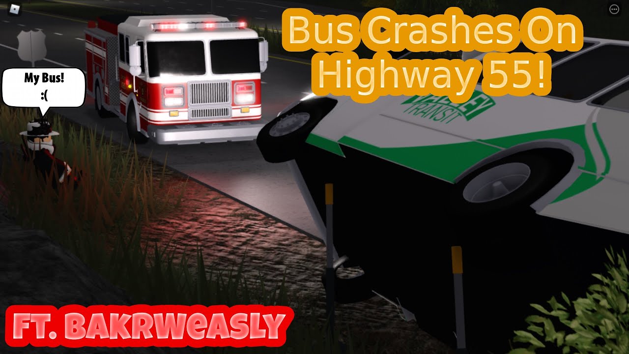 Bus Break's Fail And Ends Up As A Crash On Highway 55! - YouTube
