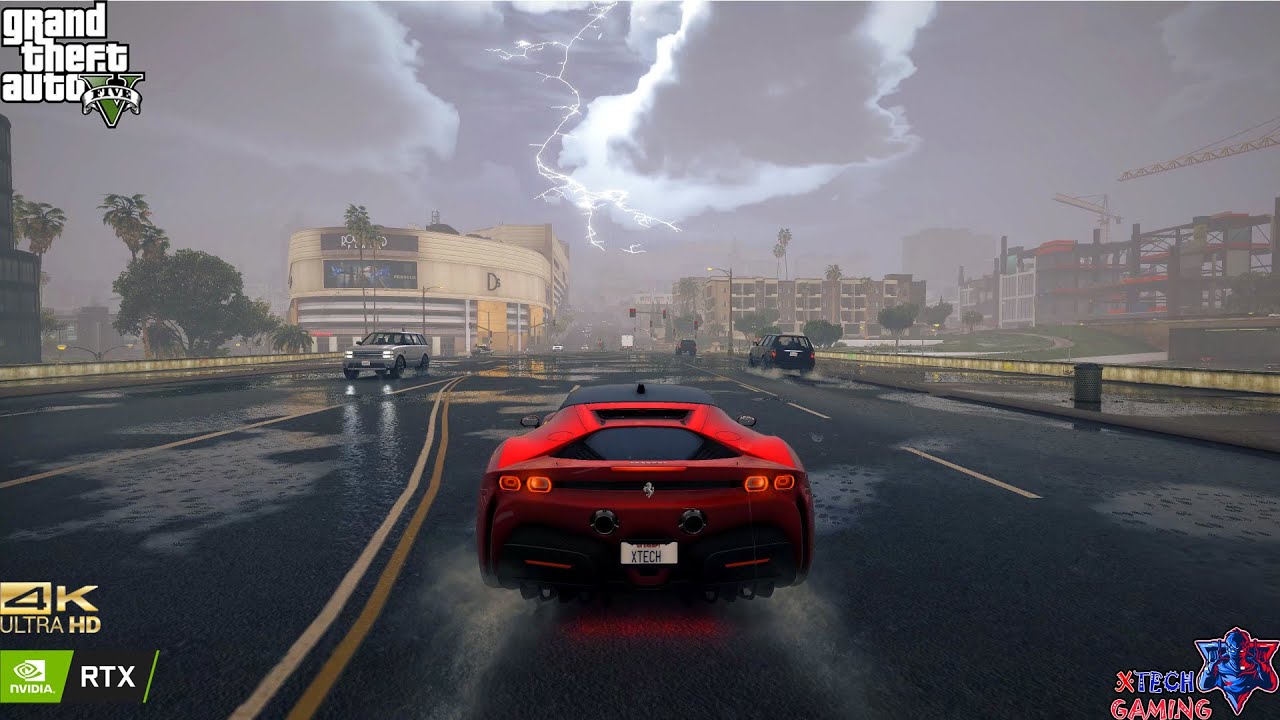 GTA 5 REMASTERED-REALISM BEYOND + RESHADE GRAPHICS |4K UHD| DRIVING IN ...