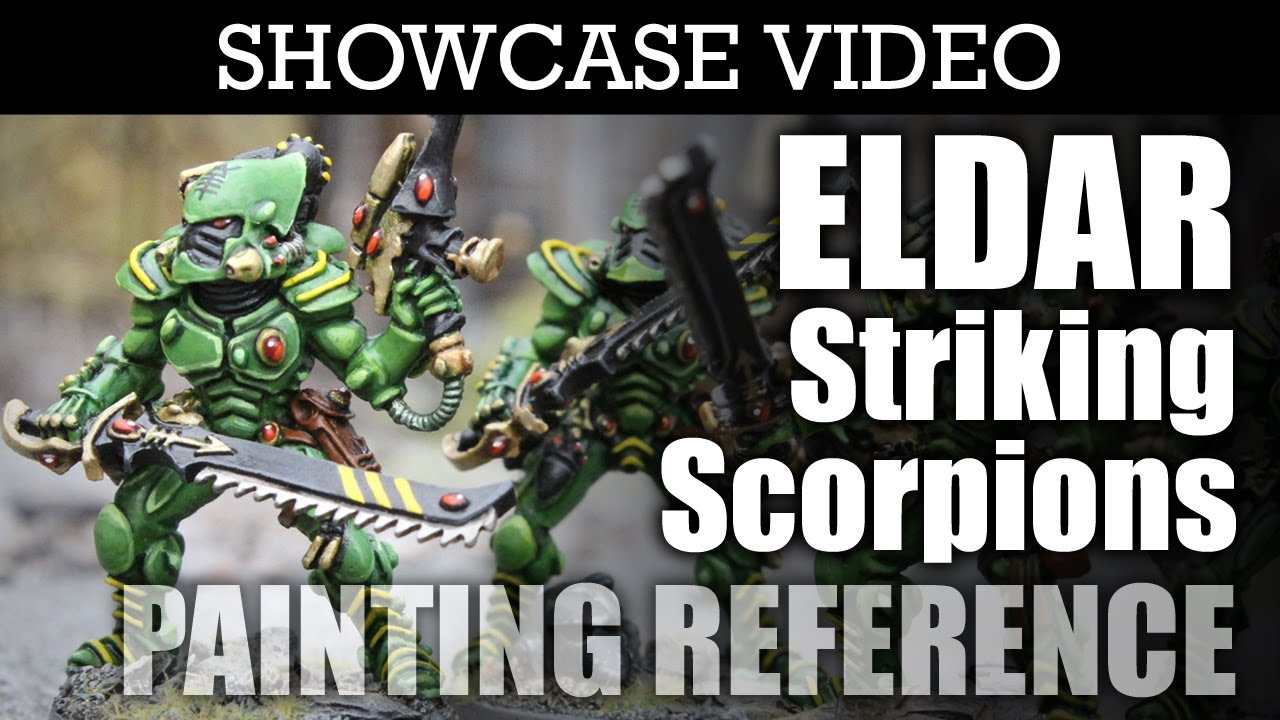 THE BEST UNIT IN 40K!! Painted Eldar Striking Scorpions Warhammer 40k ...