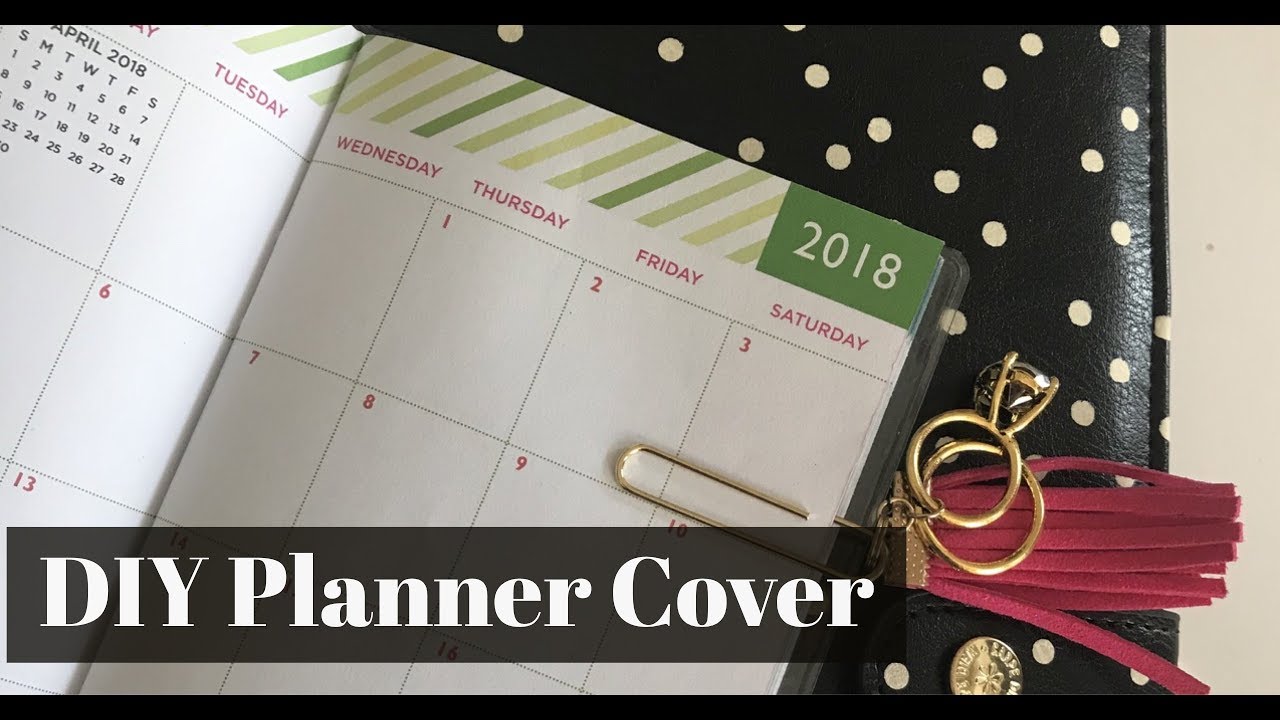 DIY Planner Cover | Mini Monthly Calendar - YouTube