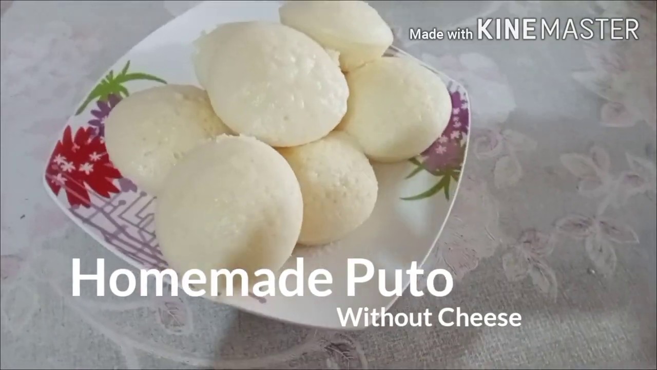 Homemade Puto Without Cheese Toppings - YouTube