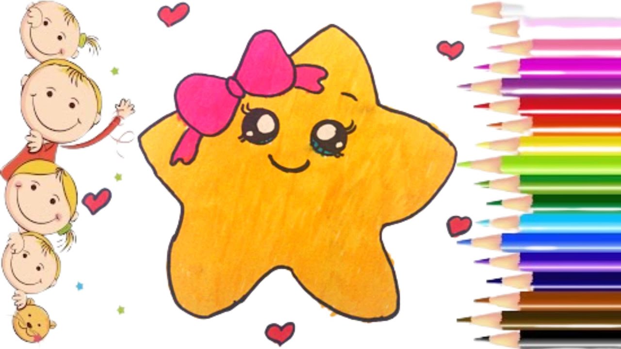#how to draw a cute shooting #star easy step by step⭐🌟🌠 - YouTube