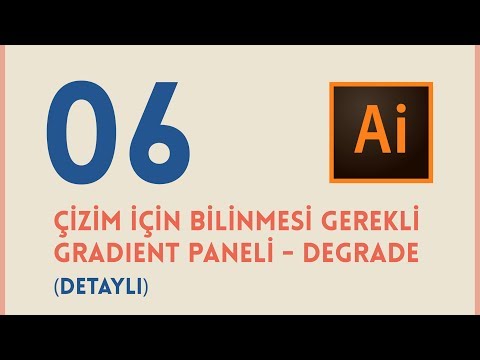 Adobe Illustrator Ders 6 - ÖNEMLİ (GRADIENT - DEGRADE OLUŞTURMAK)