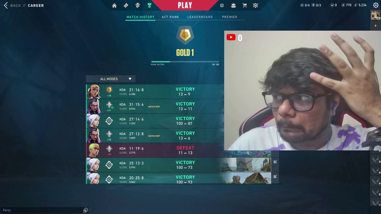 Rank Reset Day 3 - Most Washed Valorant Player Returns | MaxDzX - YouTube