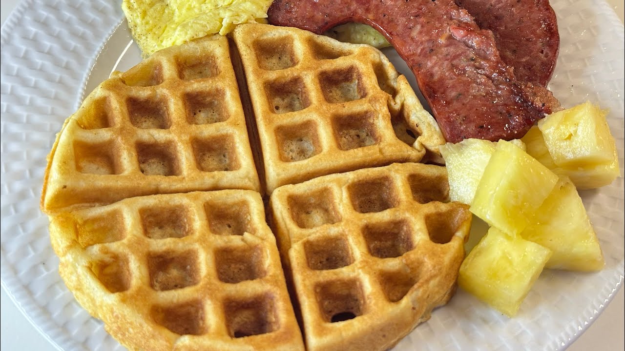 Spiced Homemade Waffles - YouTube