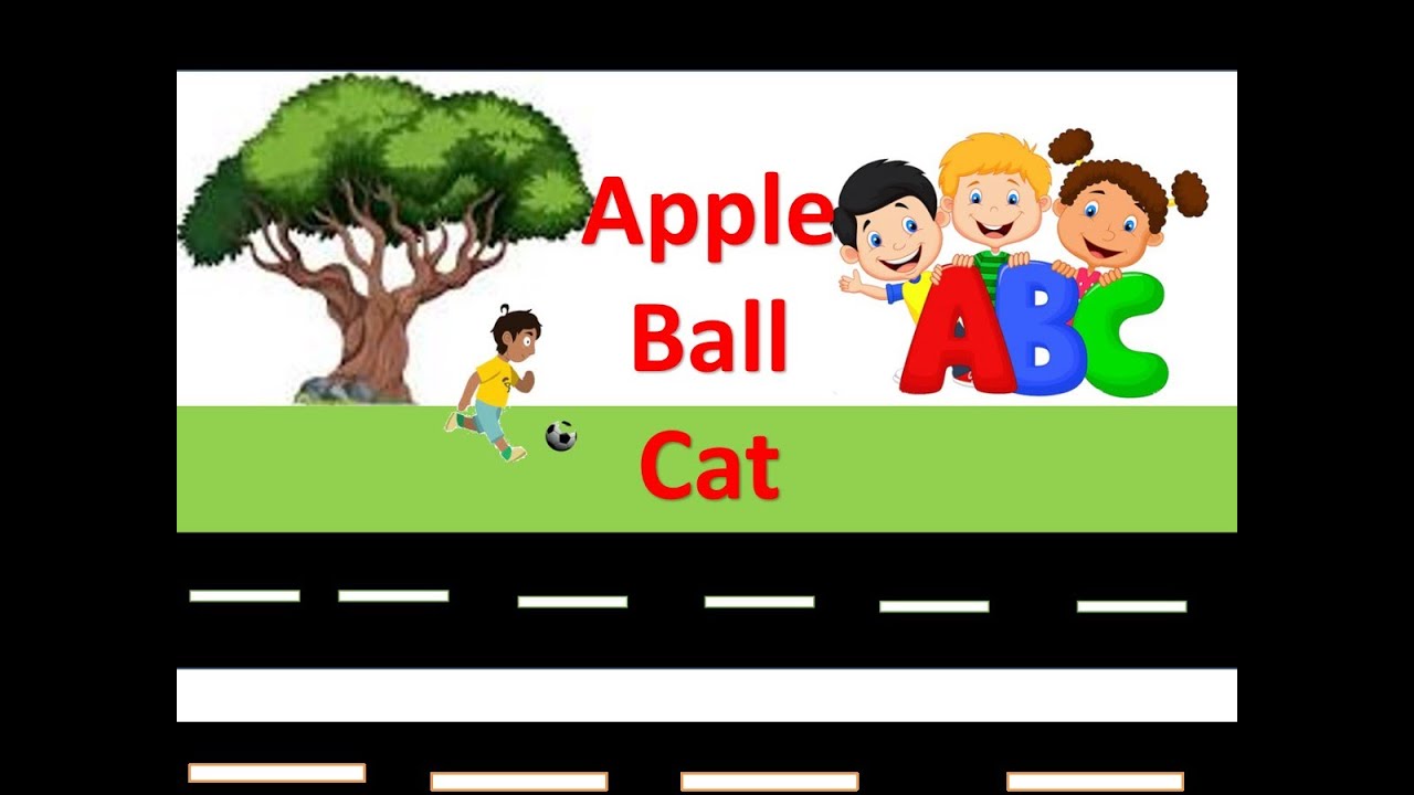 A FOR APPLE B FOR BALL #alphabet #kidssongs #apple - YouTube