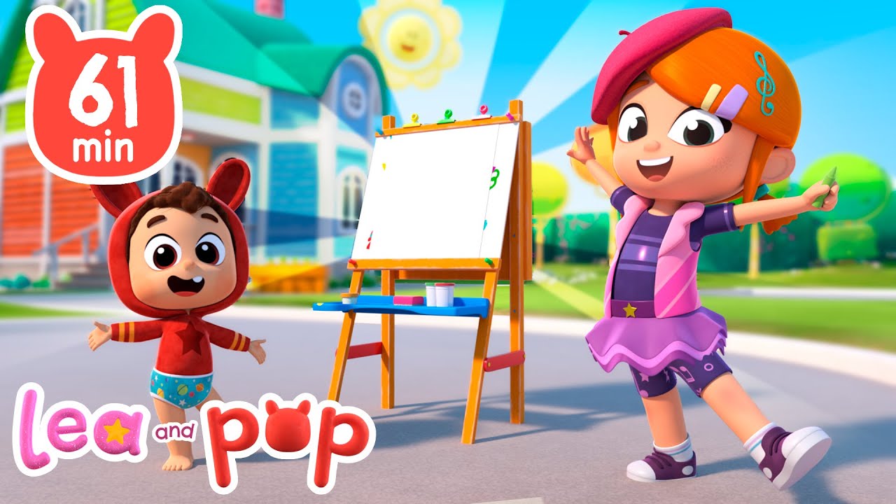 La canción de dibujar 🖌️ y más música para bebés - Canciones infantiles ...