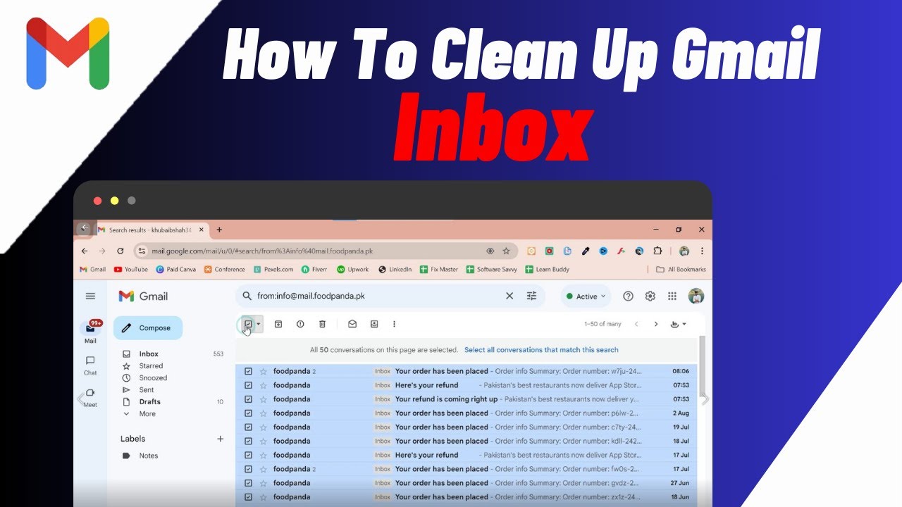 How To Clean Up Gmail Inbox (2024) | Best Method - YouTube