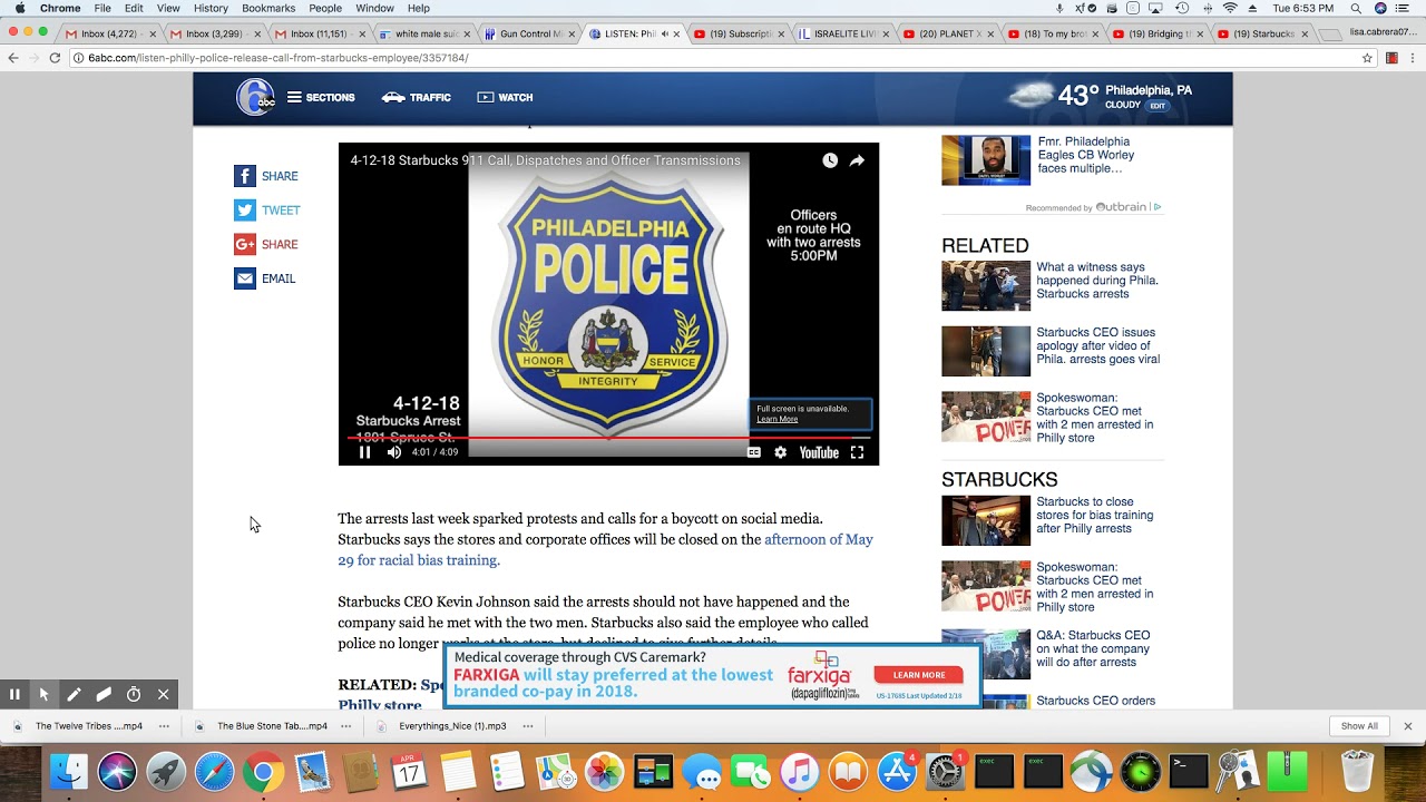 Philly Starbucks 911 Phone Call - YouTube