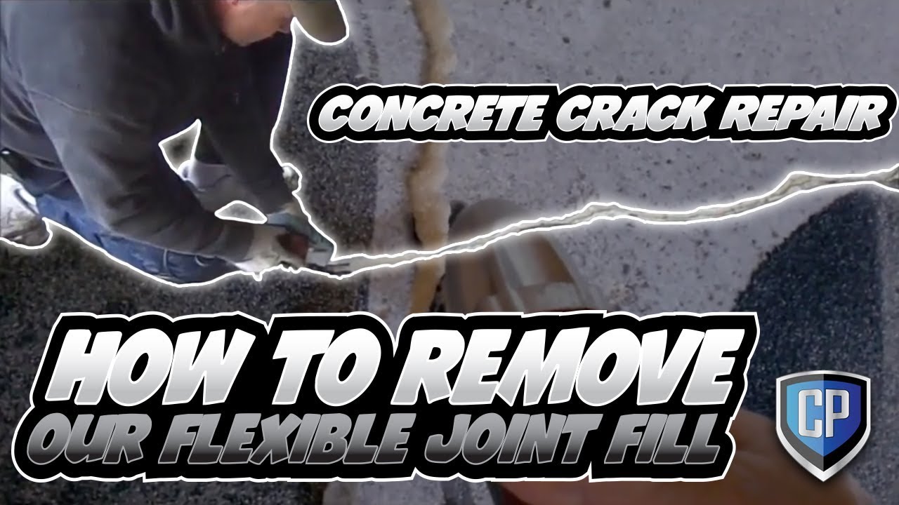 Concrete Crack Repair - How to Remove Flexible Joint Fill - YouTube