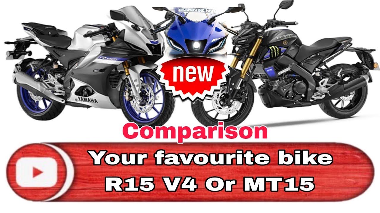 Yamaha R15 vs Mt 15 race | Detailed comparison yamaha r15 v4 vs mt 15 ...