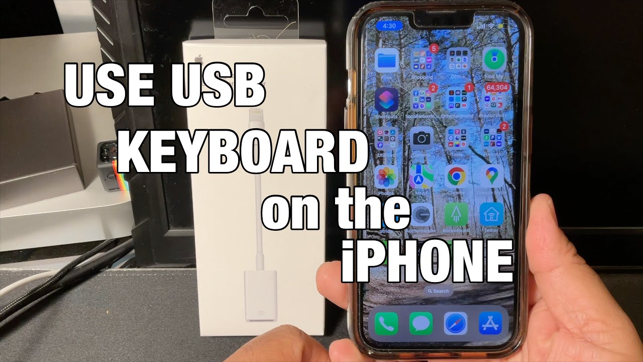 Use an External USB Keyboard on the iPhone - YouTube