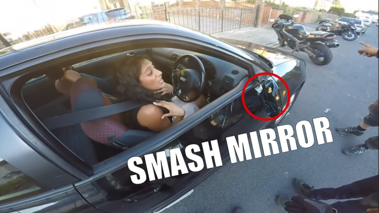 BIKER SMASH MIRROR | Crashes, Stupid Driver Vs Bikers 2017 - ROAD RAGE ...