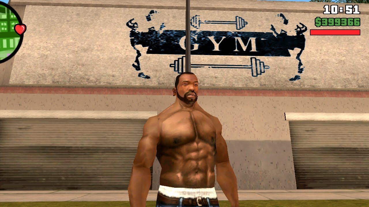 GTA san andreas gym transformation #2 - YouTube