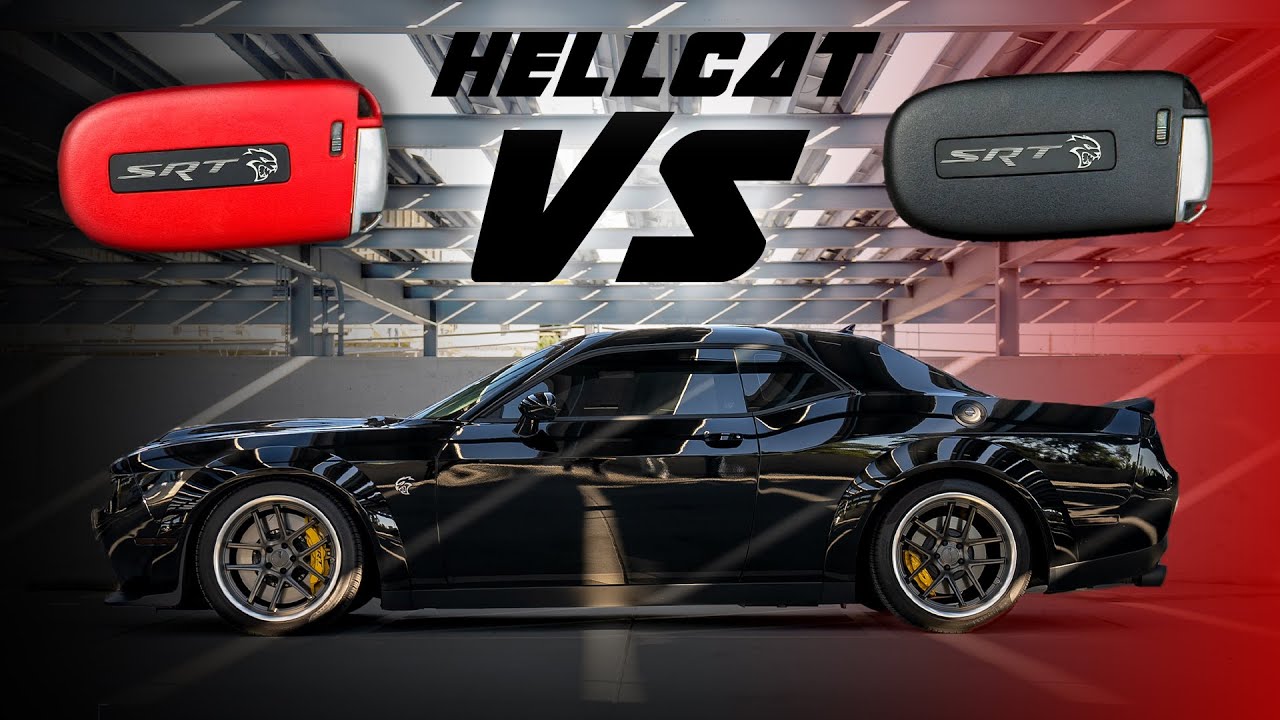 WHAT'S THE DIFFERENCE? - Hellcat Red Key Vs Black Key Comparison - YouTube