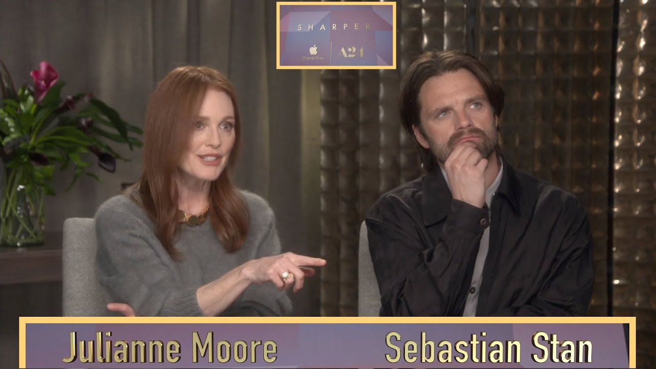 "Sharper" Interview with Julianne Moore & Sebastian Stan - YouTube