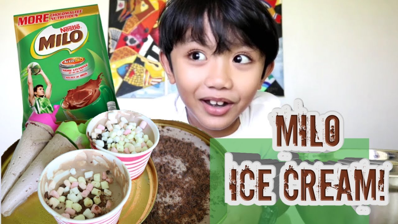 Milo Ice cream! Homemade recipe that kids will surely love! Best milo ...