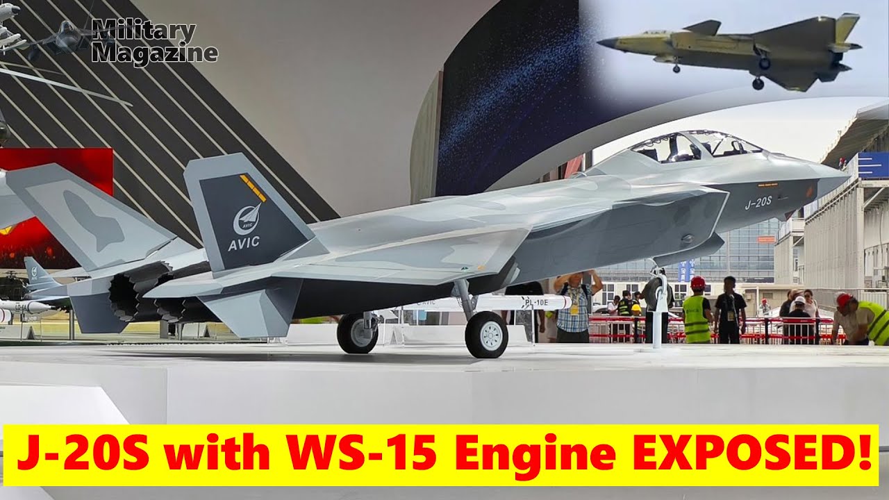 China's NEW J-20S Fighter Jet with WS-15 Engine EXPOSED! - YouTube
