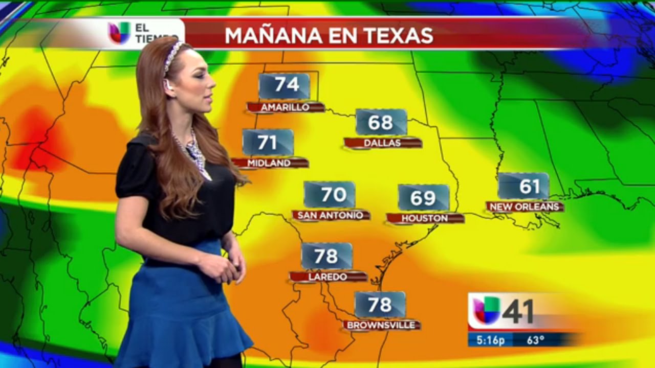 Prissila Sánchez - clima 27/11/2014 Univision San Antonio Texas HD ...