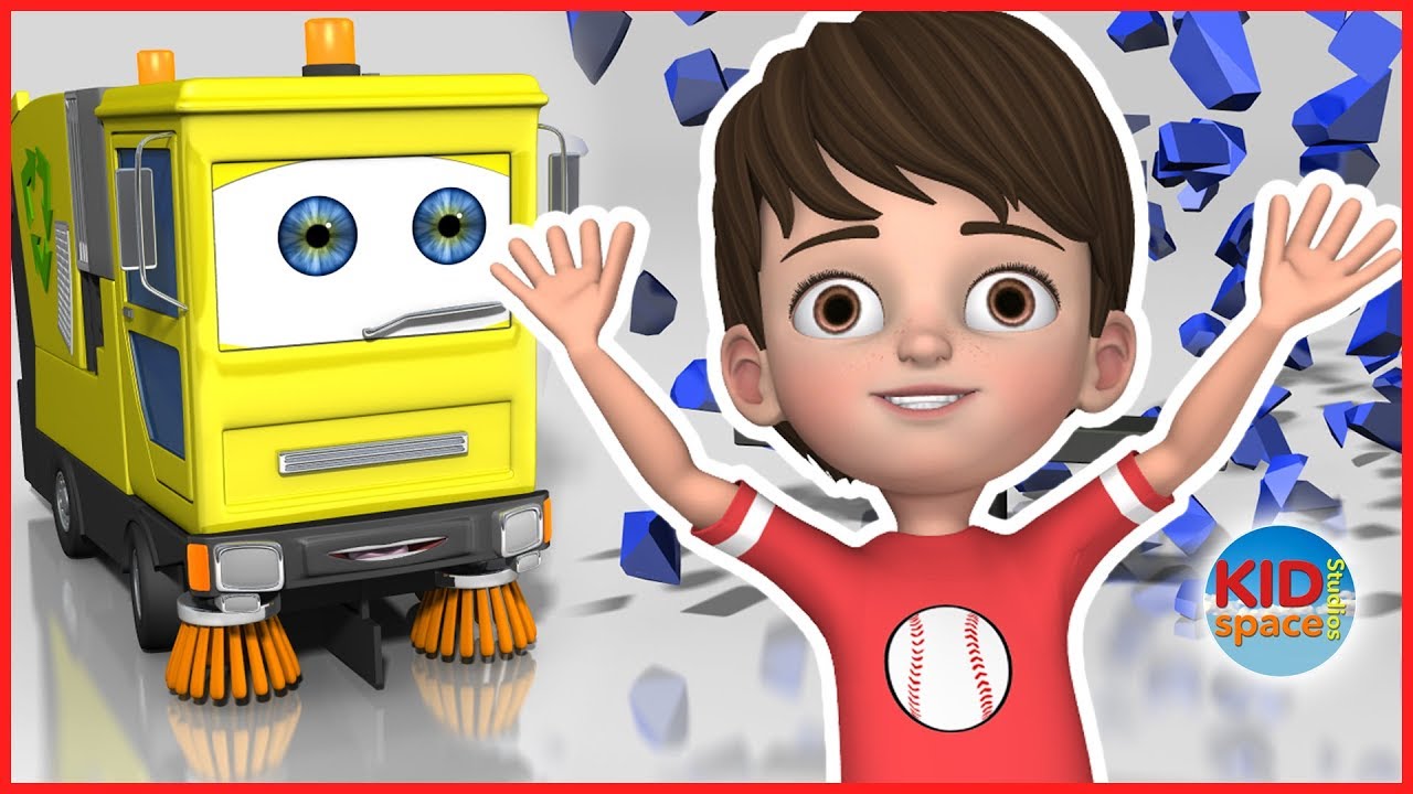 Trucks smashing stuff - Smash shapes - KIDspace Studios - New 2019 ...