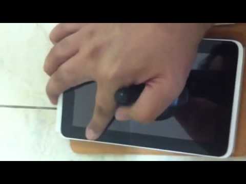 Burn or pressure mark in middle of htc flyer screen - YouTube