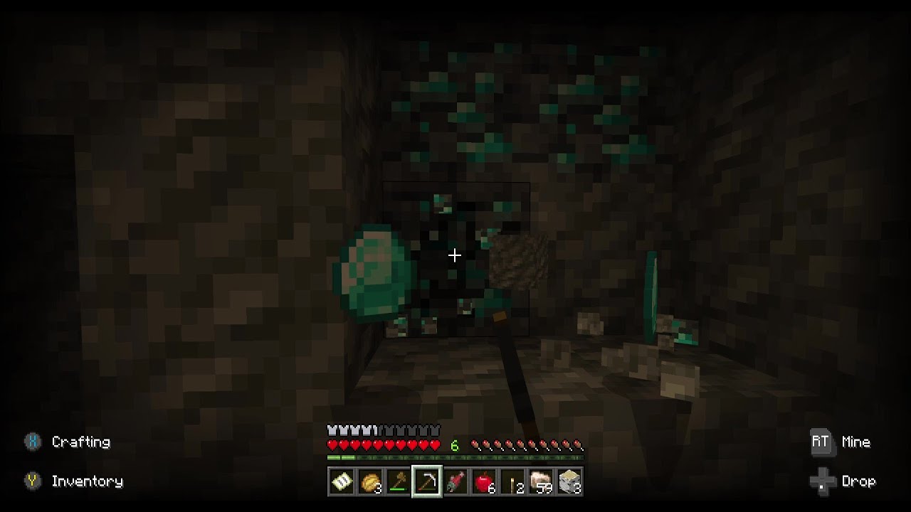 Minecraft best ore veins ive found - YouTube