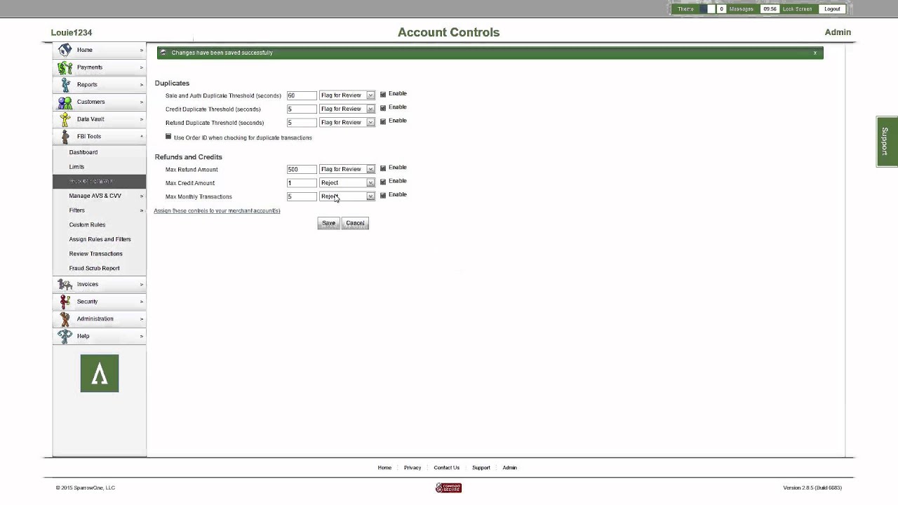 Sparrow Gateway Tutorial: Account Controls - YouTube