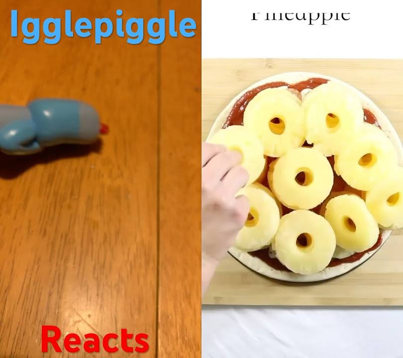 Igglepiggle Reacts To Pineapple Pizza From HowToBasic #shorts - YouTube