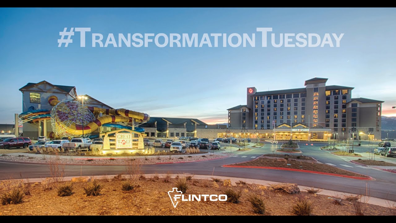 Flintco Transformation Tuesday | Great Wolf Lodge - YouTube