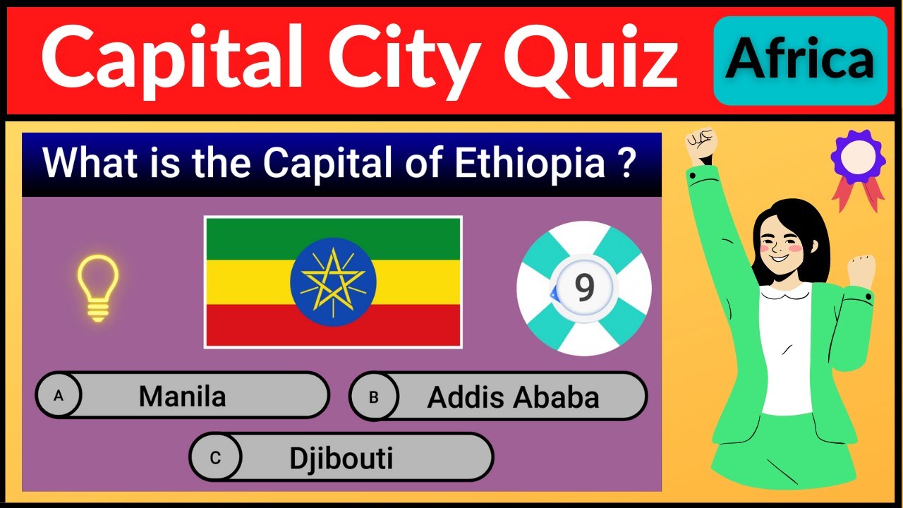 Guess Capital City | 15 African Countries | Geography Quiz - YouTube