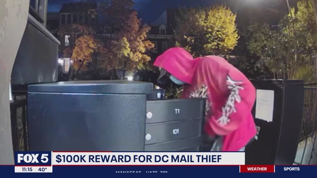 $100K reward being offered for DC mail thief - YouTube