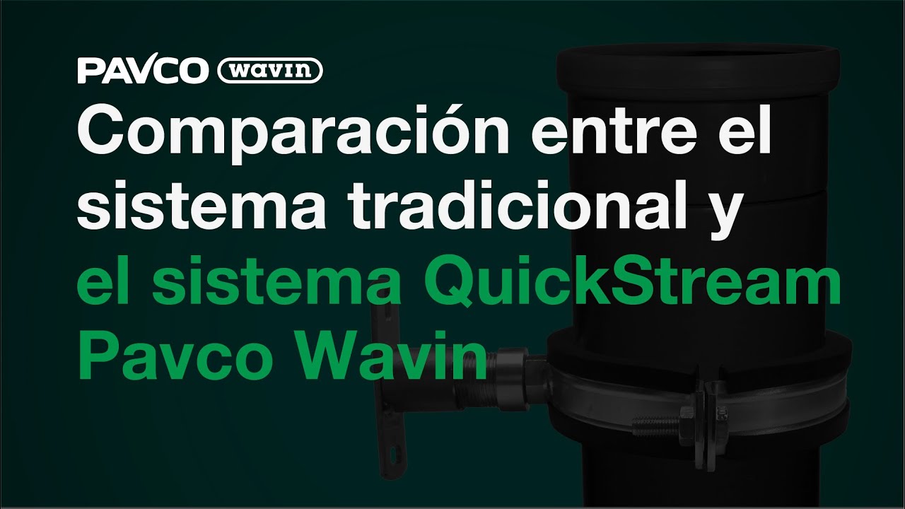 Sistema QuickStream Pavco Wavin vs sistema tradicional - YouTube