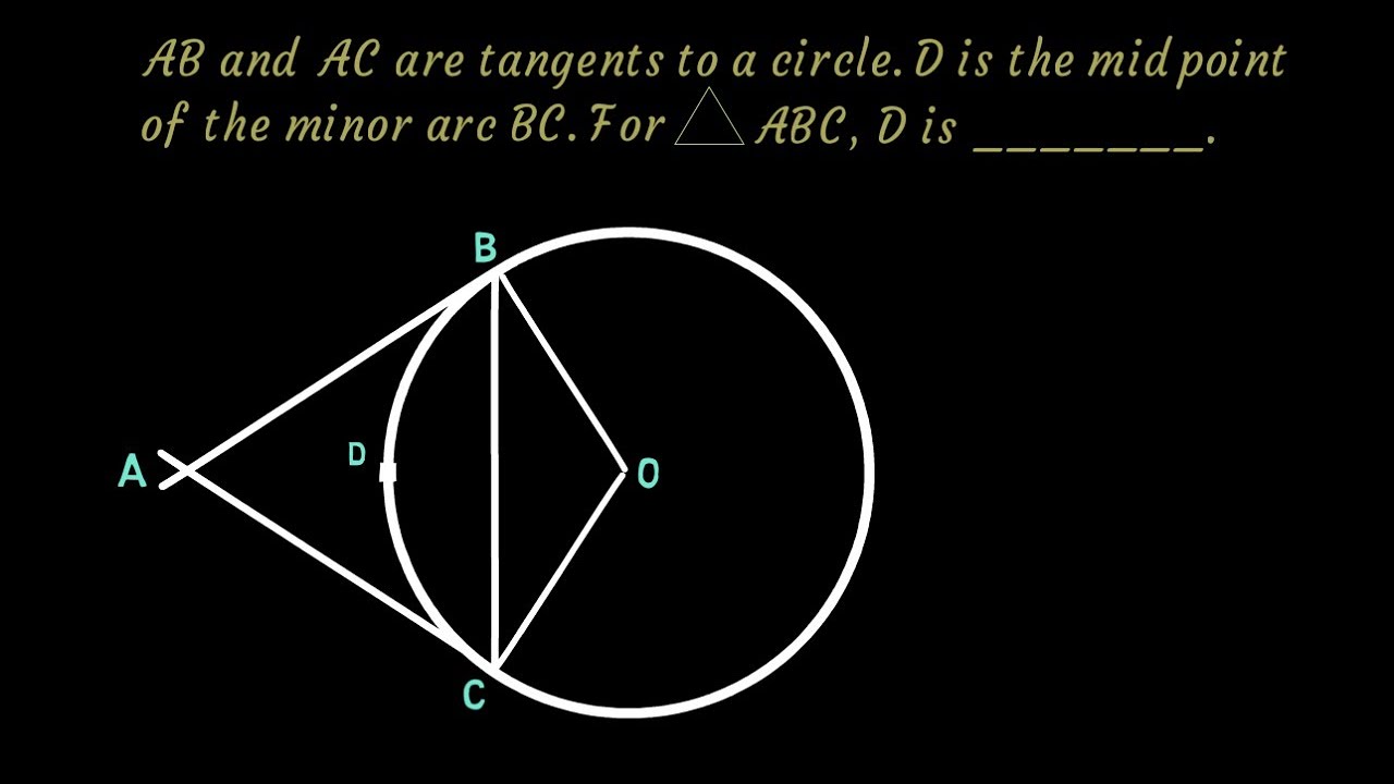 [Eng] An interesting property of midpoint of a minor arc - RMO Geometry ...