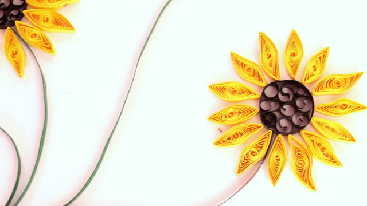 How To Make a Beautiful Quilled Sunflower - DIY Crafts Tutorial ...