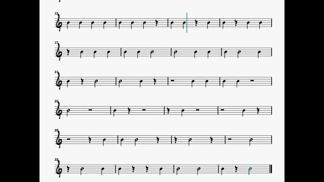 Rhythm Chart 2 - Quarter and Half Notes with Rests (Guided Practice ...