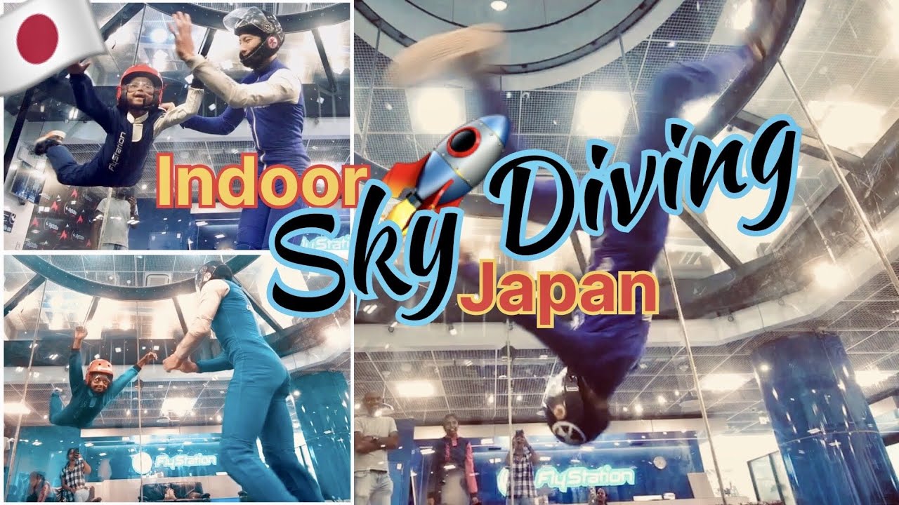 Indoor skydiving | flystation japan | inspiring peacock - YouTube