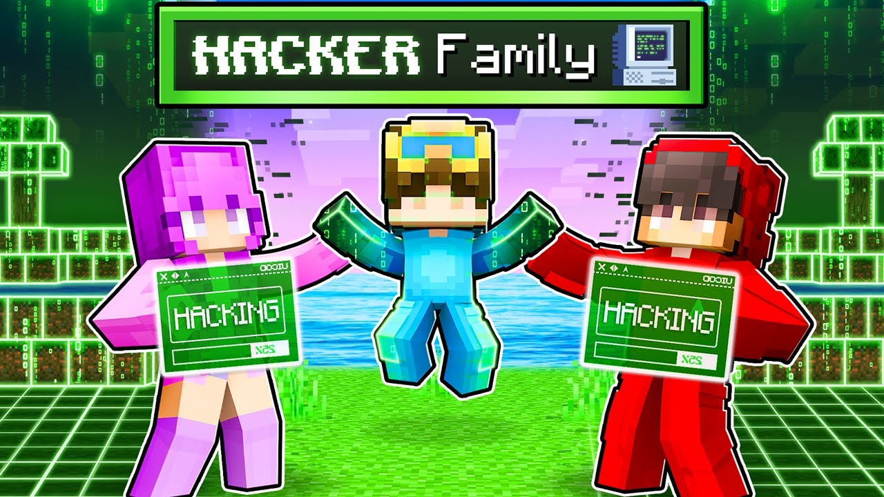 Adopted By A HACKER FAMILY In Minecraft! - YouTube