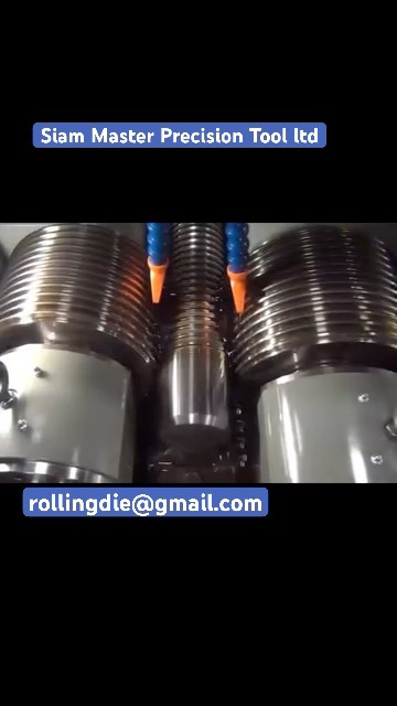 Cylindrical thread rolling die - YouTube
