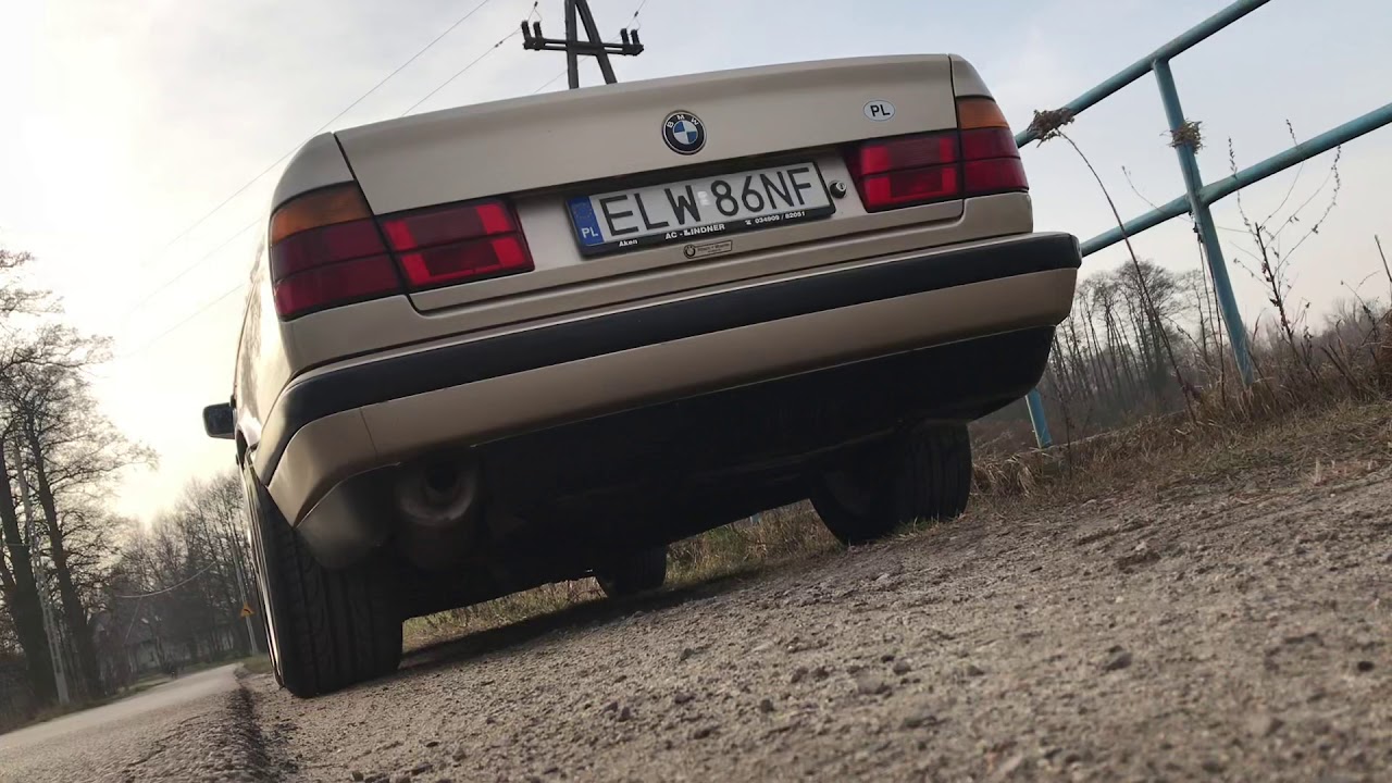 BMW E34 M50 sound - YouTube
