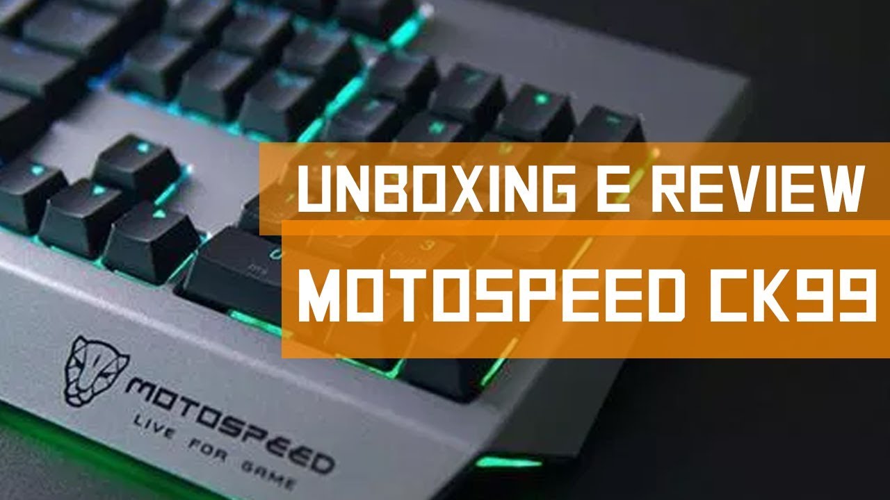 Motospeed CK99 - O teclado mais bonito da Motospeed - YouTube