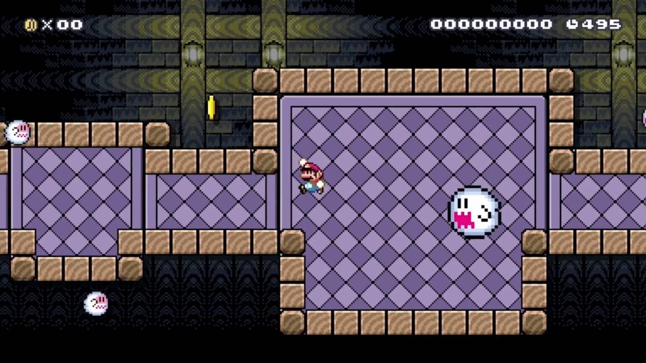 Super Mario Maker - SNES Forest Ghost House (Remix) - YouTube