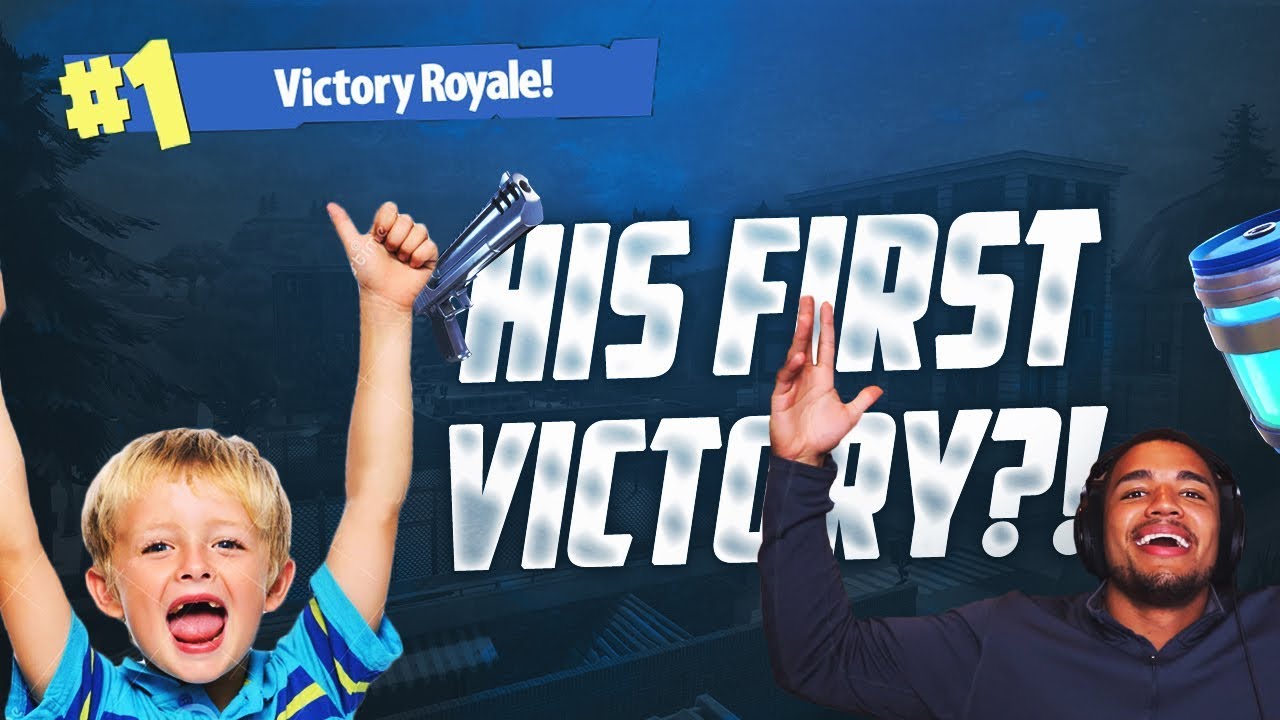 HELPING A 12 YEAR OLD KID GET HIS FIRST EVER WIN!! Fortnite: Battle ...